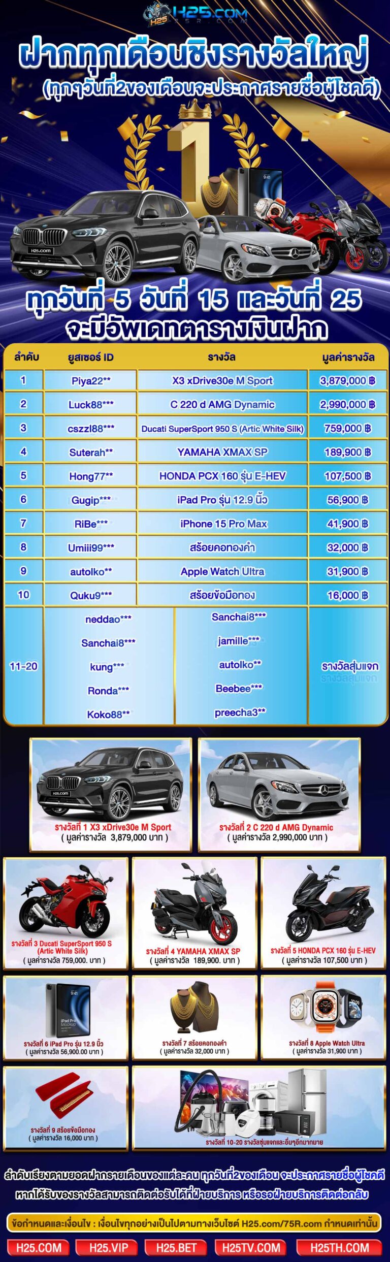 ฝากทุกเดือนลุ้นรางวัลใหญ่ - 75R เว็บคาสิโนออนไลน์ เกมสล็อตออนไลน์ ...